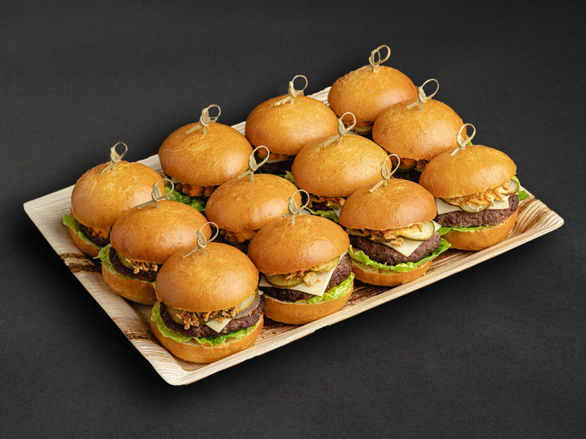 12er Mini Brioche Burger BEEF - bärlifood Business Catering